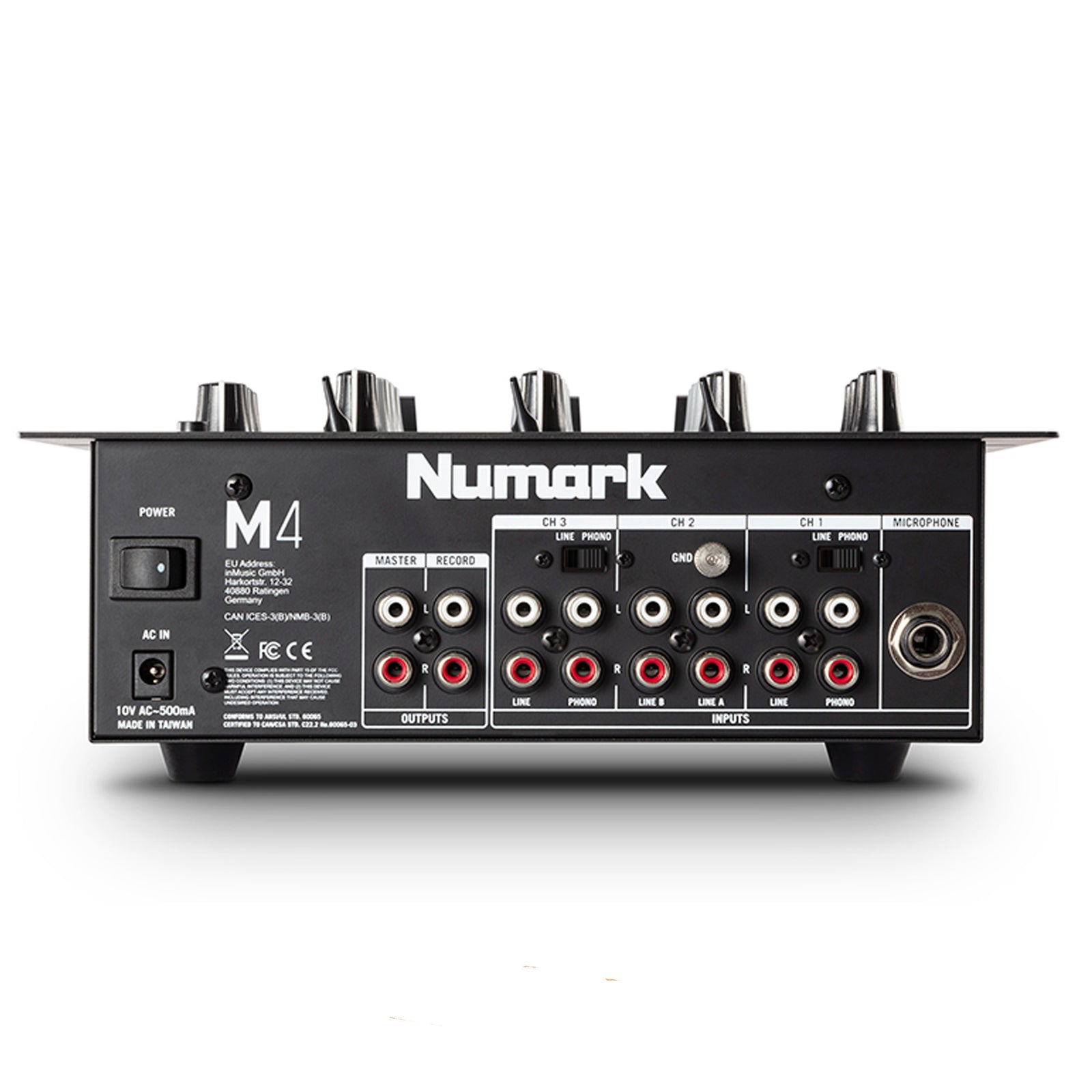 MEZCLADORA NUMARK M4 BLACK 3 CHANNEL
